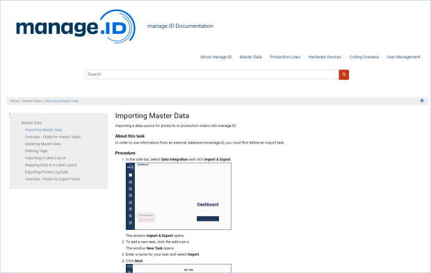 POSSEHL: Software documentation for manage.ID